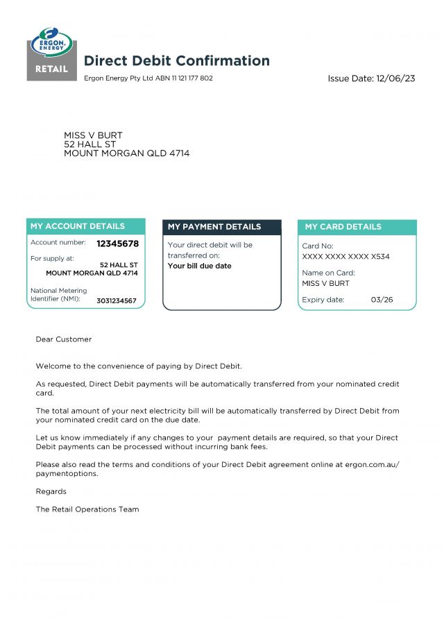 Letters and Notices - Ergon Energy