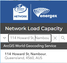 Network Load Capacity Map User Guide | Ergon Energy